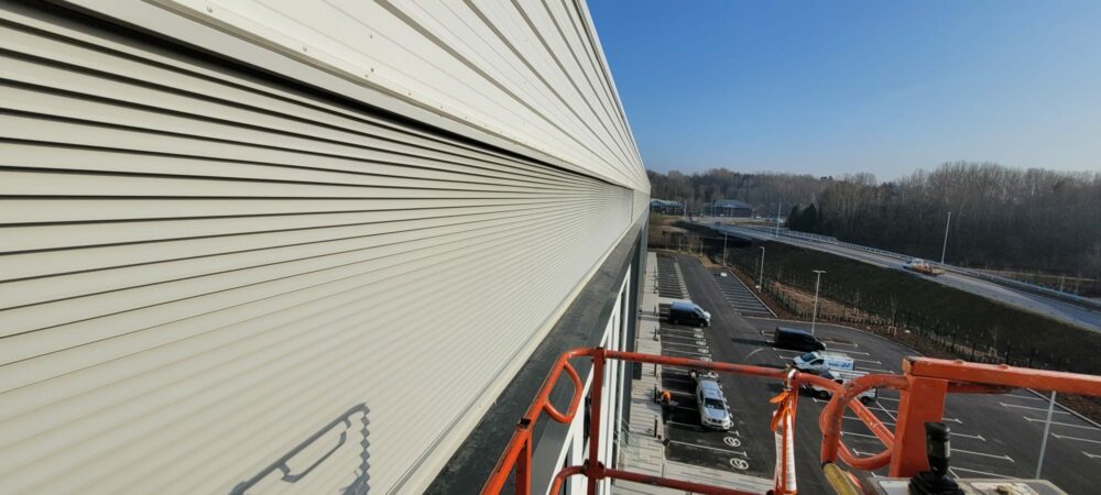 BL050 Louvre System to enclosed plant deck in Stoke | Bridge Louvre