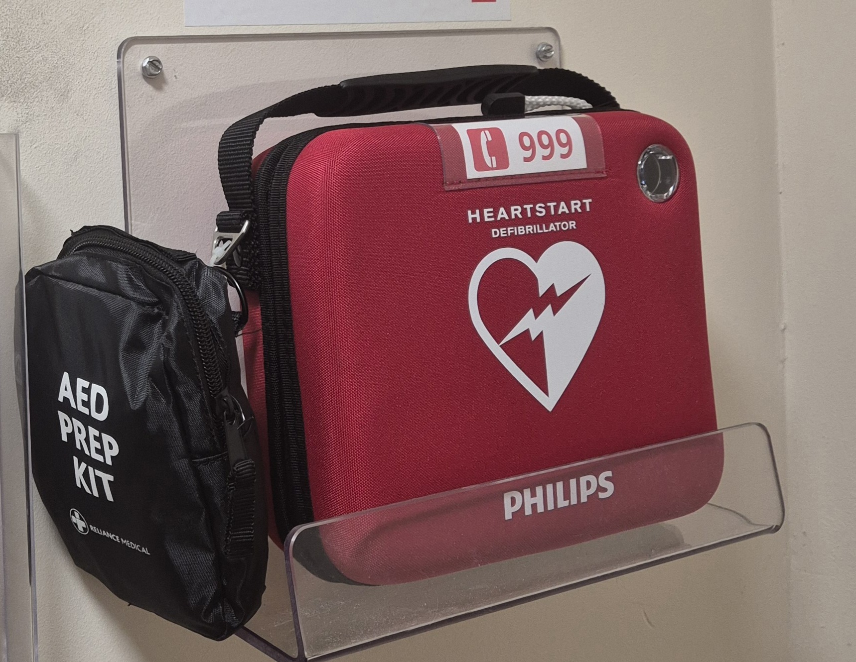 British Heart Foundation Defibrillator Installed | Bridge Louvre